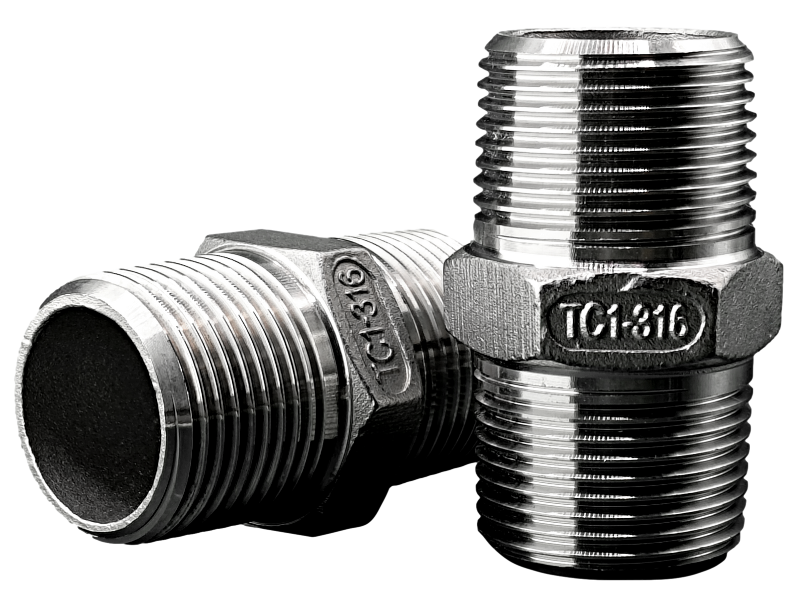 Threaded fitting with hex nut with BSPT thread, forged, size 1'' | DN25 ...